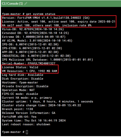 FortiPAM HA on VMware | FortiPAM Private Cloud 1.7.0 | Fortinet ...