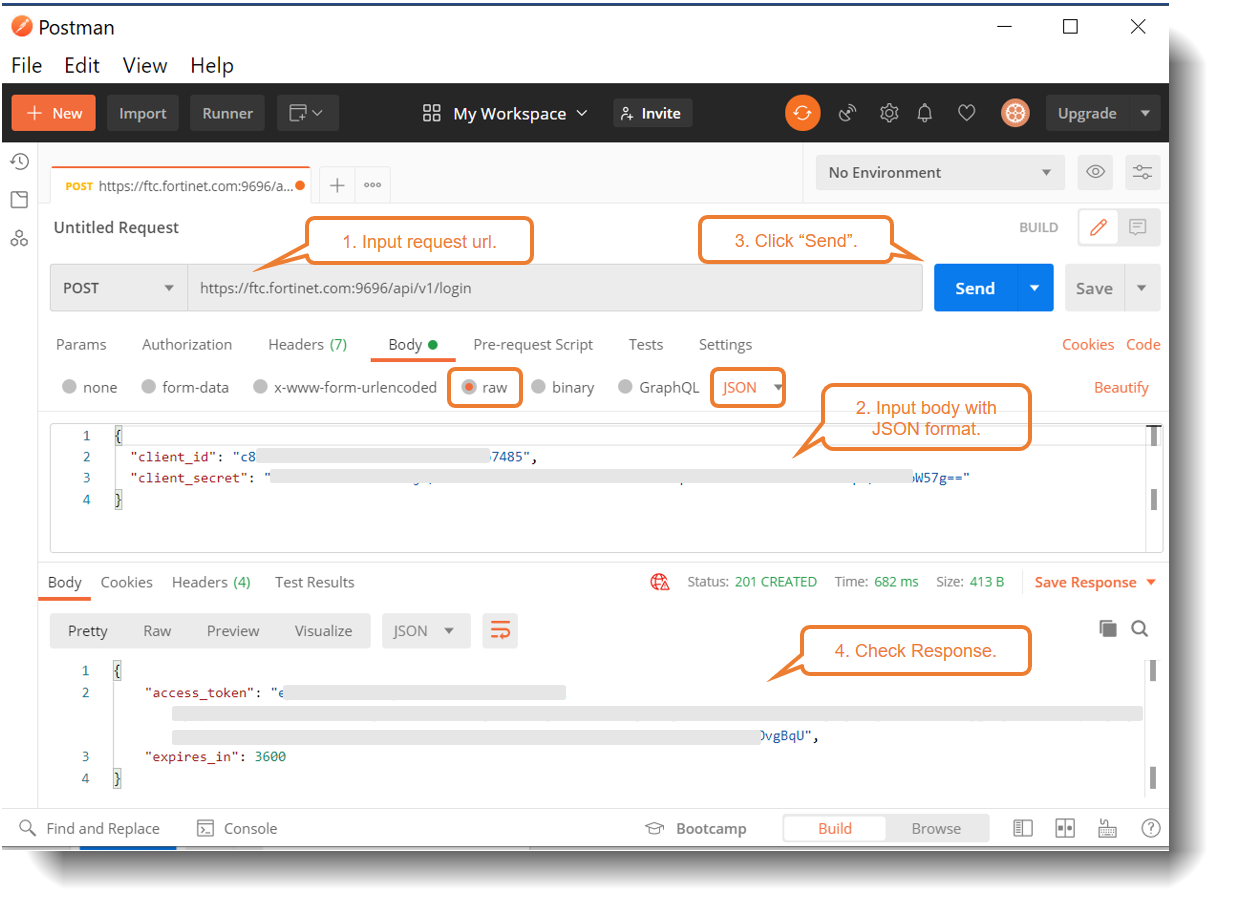 REST API | FortiToken Cloud 22.2.a | Fortinet Documentation Library