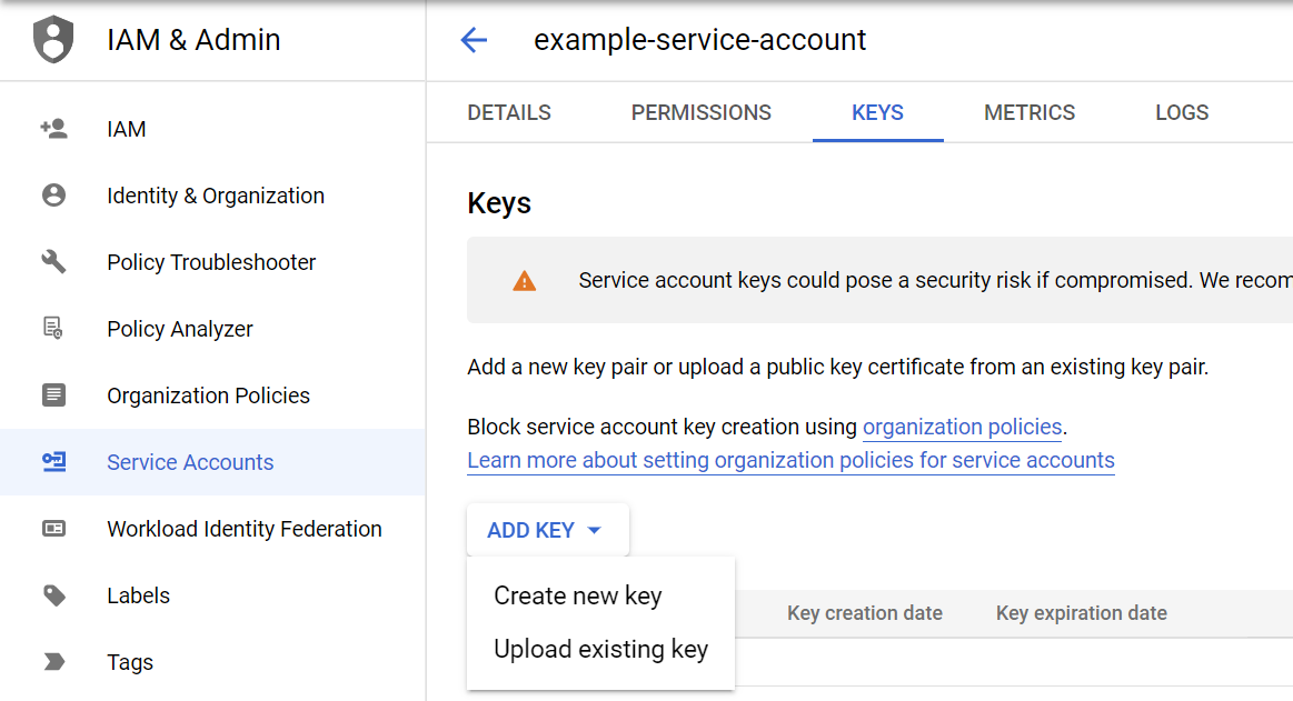 Creating a GCP service account | FortiGate Public Cloud 7.4.0