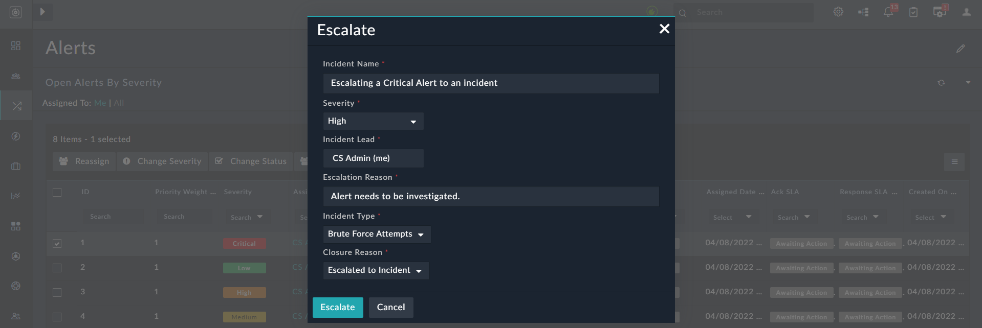 Working with Modules - Alerts & Incidents | FortiSOAR 7.5.0 | Fortinet ...