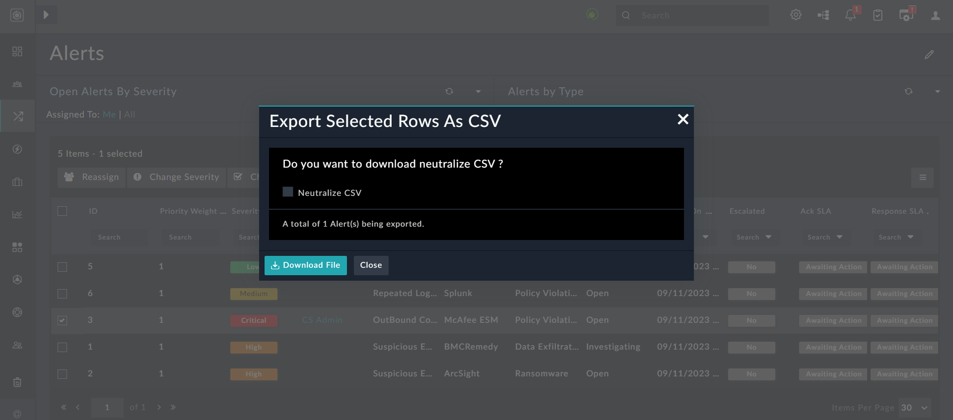 Working with Modules - Alerts & Incidents | FortiSOAR 7.5.0 | Fortinet Document Library