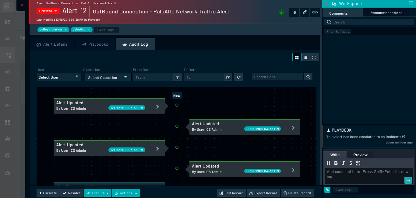 Working with Modules - Alerts & Incidents | FortiSOAR 7.5.0 | Fortinet ...