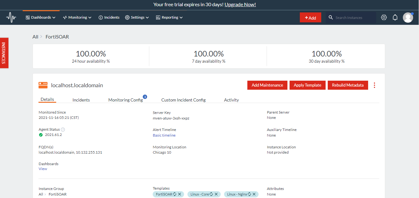 Q. How to remove stale entries on FortiMonitor for FortiSOAR metrics ...