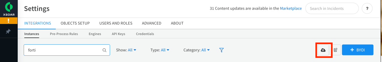 Installing FortiNDR Cloud on Cortex XSOAR | FortiNDR Cloud 2024.2.0 ...