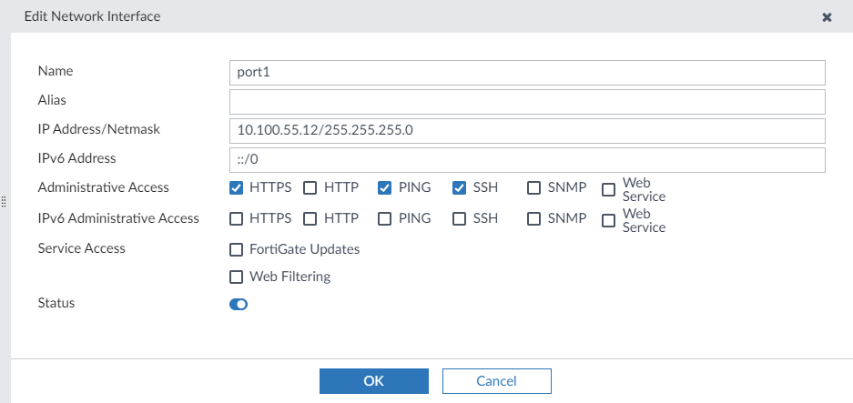 Configuring network interfaces | FortiManager 7.4.2 | Fortinet Document ...