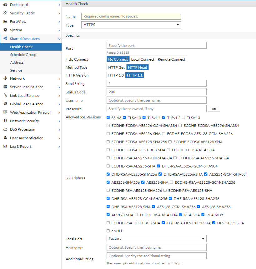 SAP Application Integration | FortiADC 7.6.1 | Fortinet Document Library