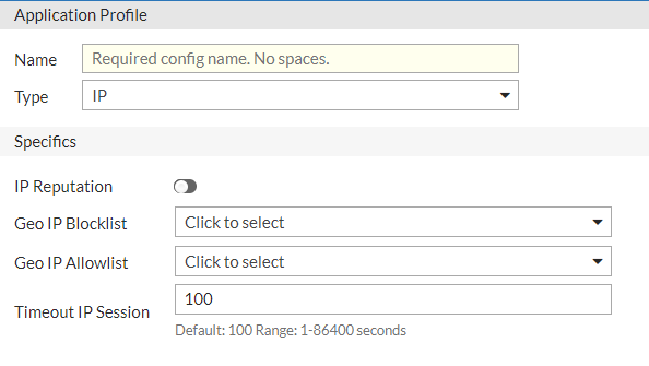 Configuring Application profiles | FortiADC 7.6.1 | Fortinet Document ...