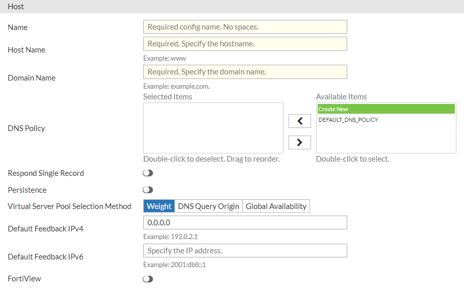 Configuring hosts | FortiADC 7.6.1 | Fortinet Document Library