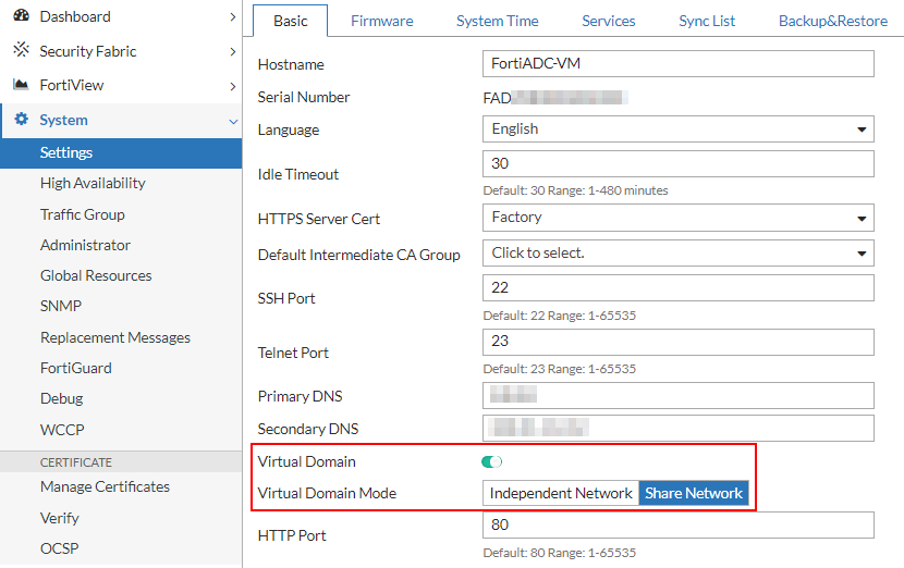 Selecting the Optimal Mode: VDOM vs. ADOM | FortiADC 7.6.1 | Fortinet Document Library