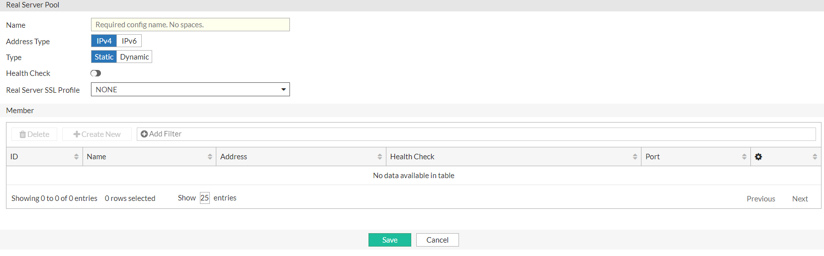 Step 6: Configure a basic server load balancing policy | FortiADC 7.6.1 | Fortinet Document Library