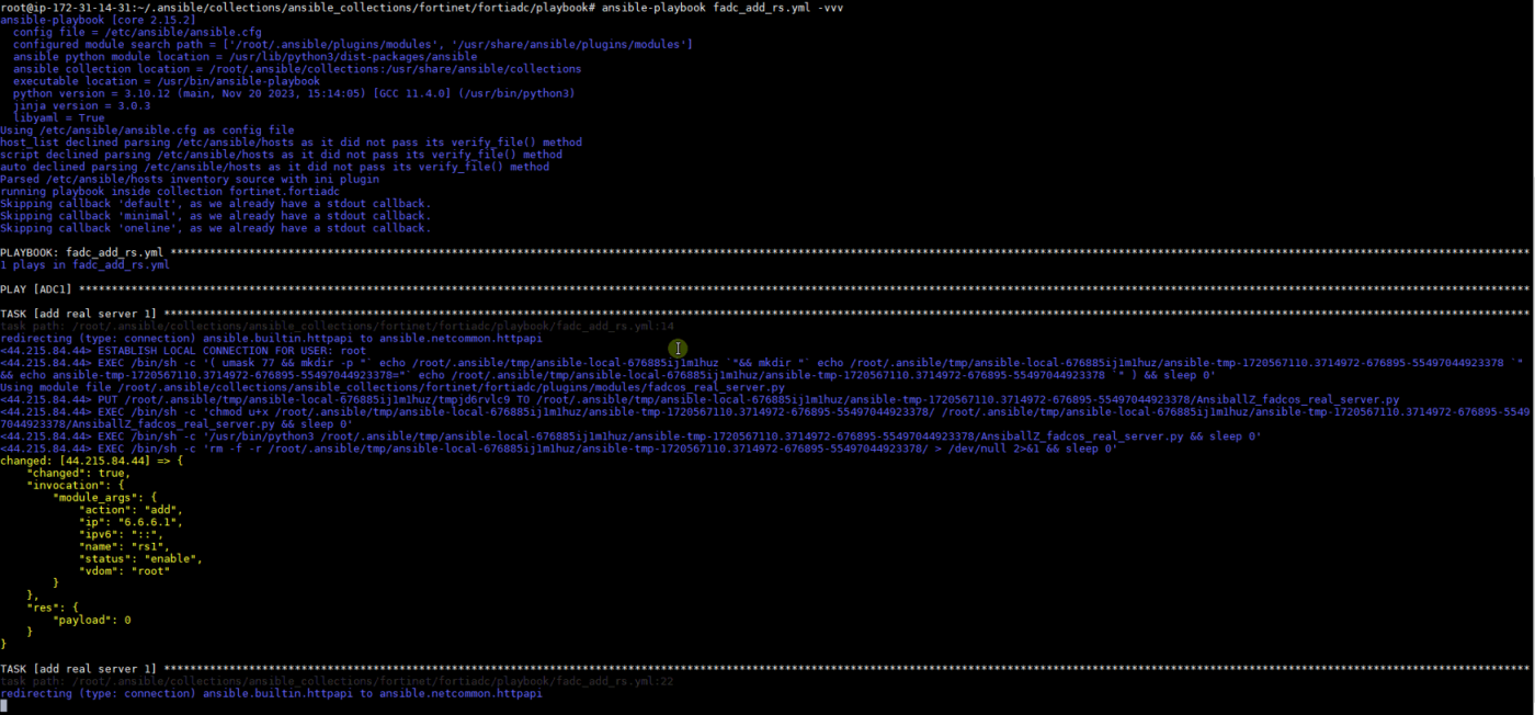 Leveraging DevOps Tools (Ansible/Terraform) to Manage FortiADC | FortiADC 7.6.1 | Fortinet ...