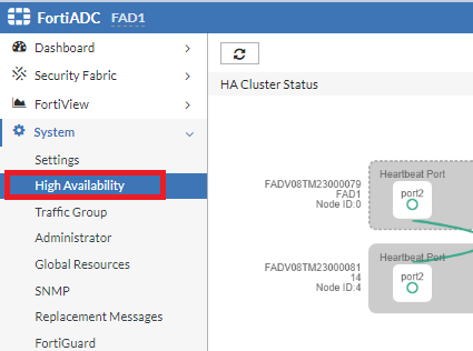 Deploying an Active-Passive cluster | FortiADC 7.6.1 | Fortinet ...
