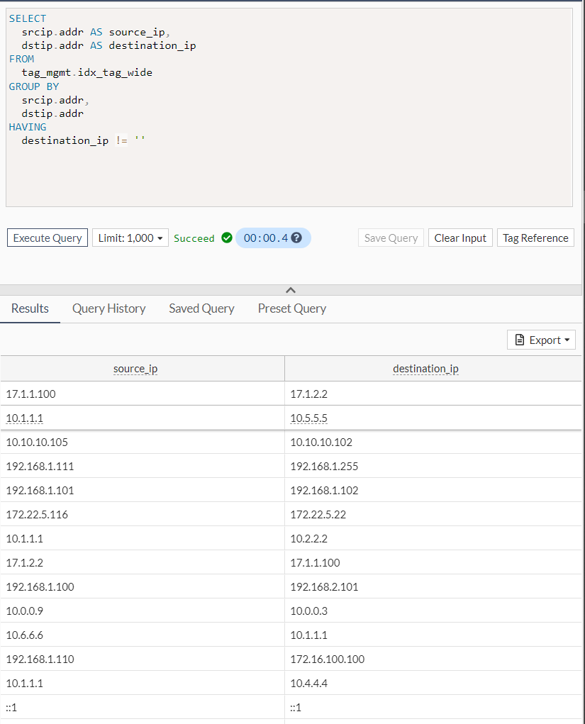 Advanced Query Language | FortiNDR 7.6.0 | Fortinet Document Library