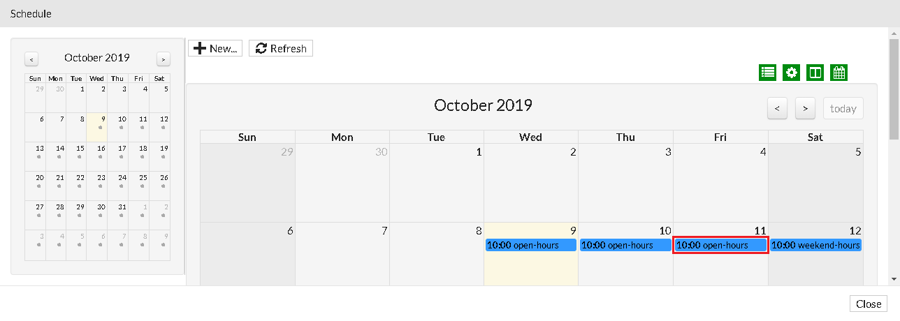 Creating schedules | FortiVoice 7.0.1 | Fortinet Document Library