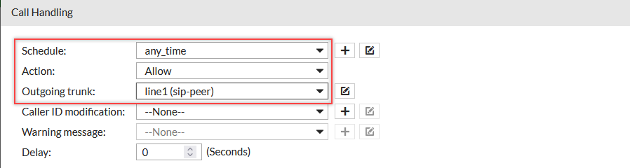 Configuring an outbound dialplan for emergency calls | FortiVoice 7.0.1 ...