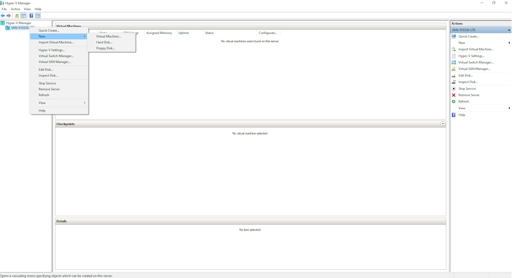 Deploying FortiPAM-VM on MS Hyper-V | FortiPAM Private Cloud 1.6.0 | Fortinet Document Library