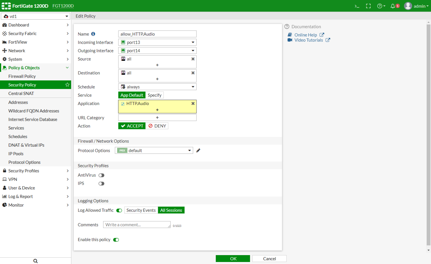 Cookbook | FortiGate / FortiOS 6.2.0 | Fortinet Documentation Library