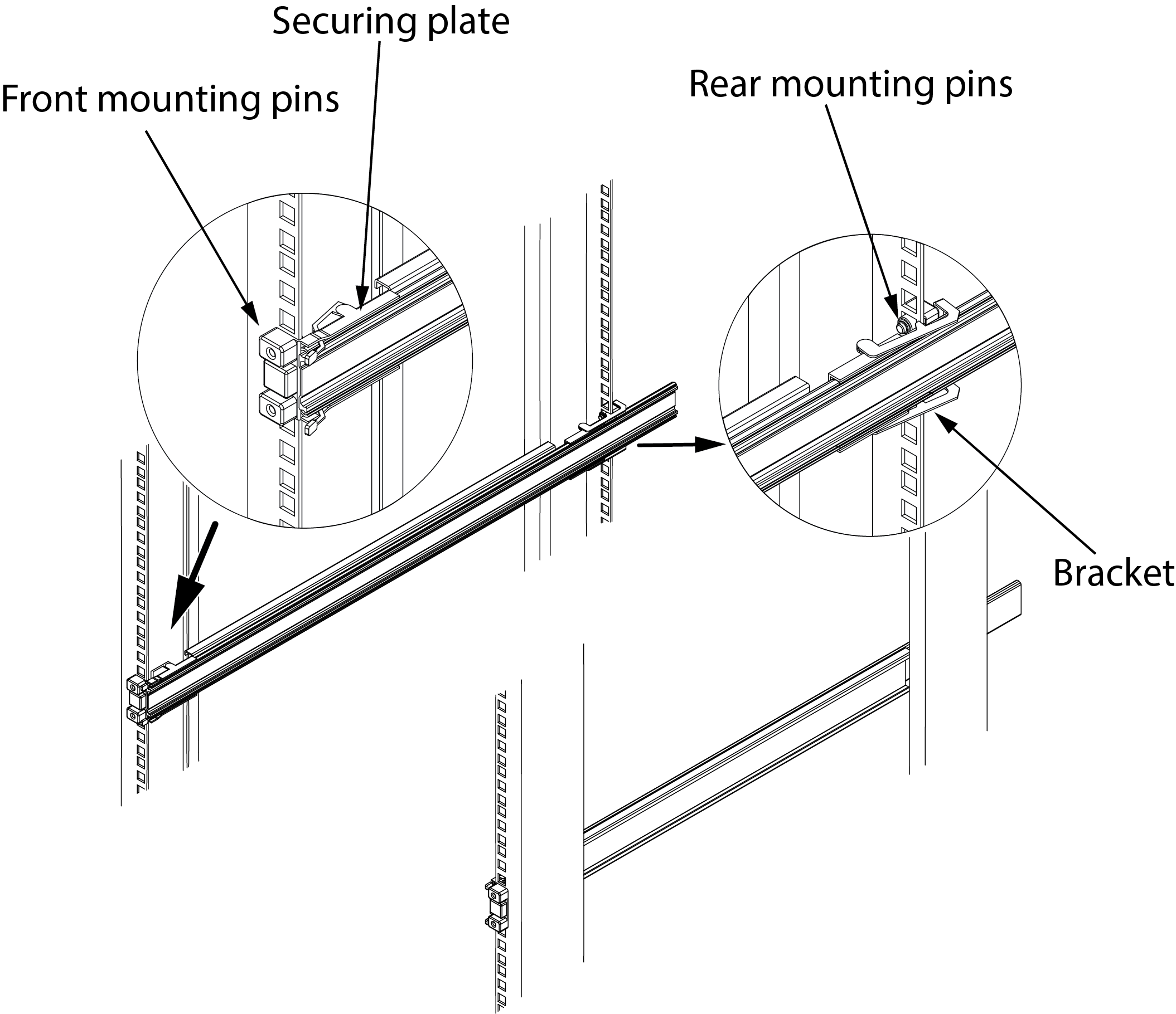 FortiGate 6000F four post rack-mount installation | FortiGate-6000